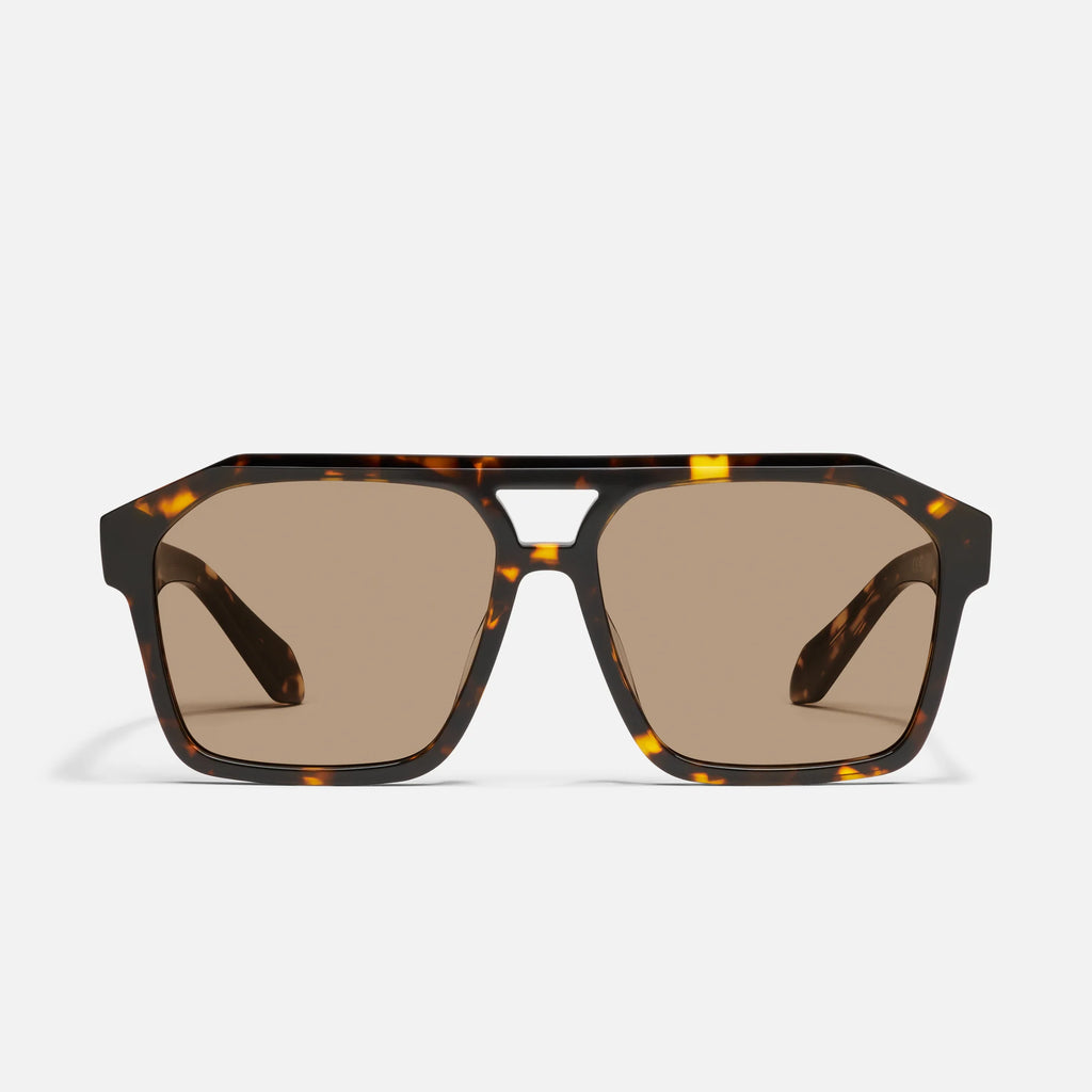 Quay Tortoise Yellow Frame With Tan Lens - Soundcheck – Drift Clothing Co.